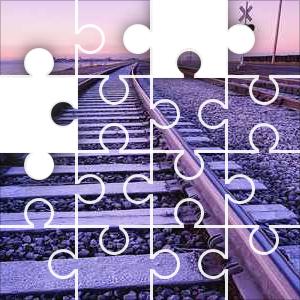 Frost on Train Tracks Jigsaw Puzzle - JigZone.com
