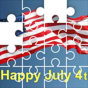 July 4th 184 Piece Crazy Jigsaw Puzzle - JigZone.com
