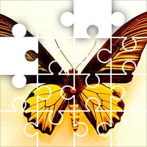 Butterfly Golden Jigsaw Puzzle - JigZone.com