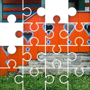 Heart Design Porch Jigsaw Puzzle - JigZone.com