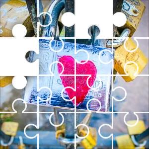 Heart on Padlock Jigsaw Puzzle - JigZone.com
