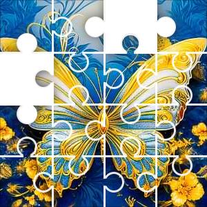 Mystical Butterfly 91 Piece Lizards Jigsaw Puzzle - JigZone.com