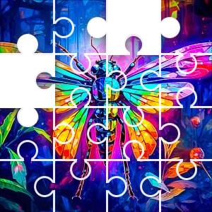 Neon Insect Jigsaw Puzzle - JigZone.com