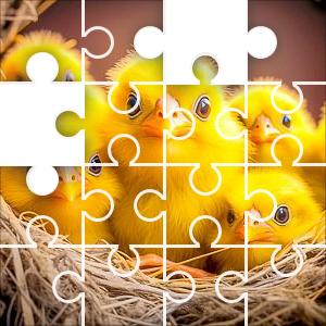 Spring Chicks Nest Jigsaw Puzzle - JigZone.com
